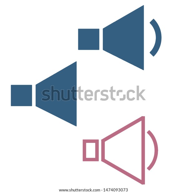 Set Loudspeakers Icons Different Modern Vector Stock Vector (Royalty ...