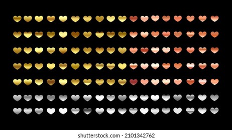 Set Love Icon Gradient Love Symbol Stock Vector (Royalty Free ...