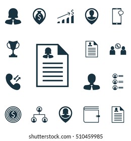 Set Management Icons On Cellular Data Stock Vector (Royalty Free ...