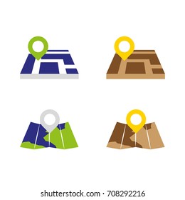 Set Map Icons Stock Vector (Royalty Free) 708292216 | Shutterstock