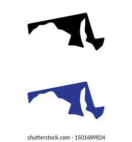 Set Maryland State Map Icons Stock Vector (Royalty Free) 1501689824 ...