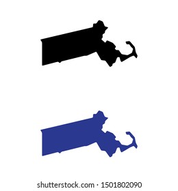 Set Massachusetts State Map Icons Stock Vector (Royalty Free ...
