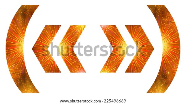Set Mathematical Punctuation Signs Open Brackets Stock Vector (Royalty ...