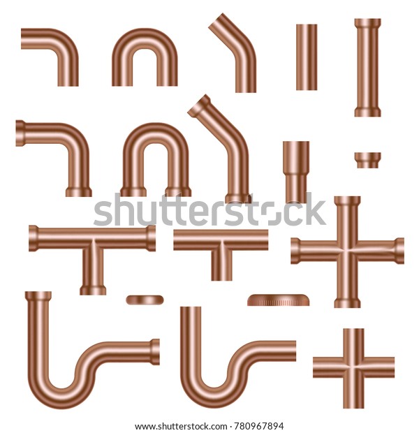 62 Plumbing Copper Pipes And Tools Backgrounds Stock Vectors, Images ...
