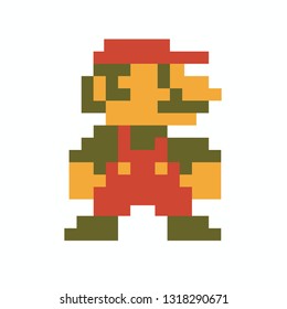 Set Minimalistic Pixel Art Vector Objects Stock Vector (Royalty Free ...