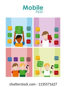 Set Mobile App Cards Stock Vector (Royalty Free) 1135571627 | Shutterstock