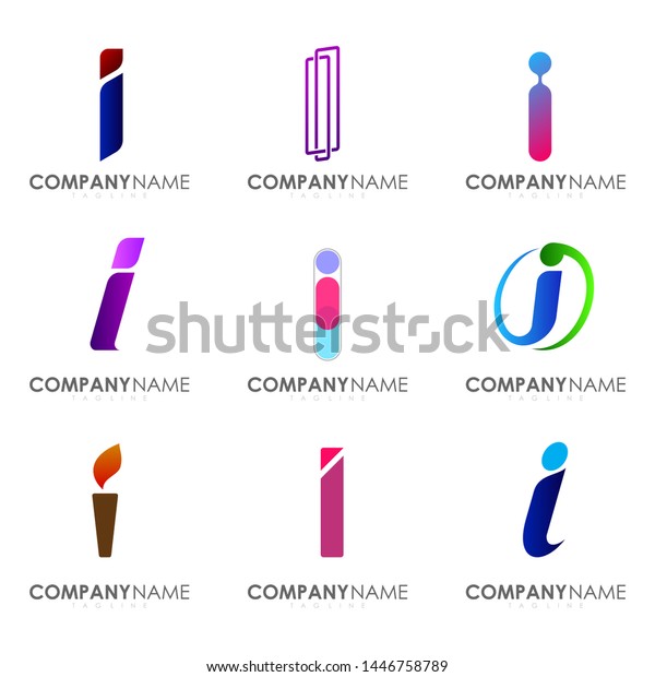 Set Modern Alphabet Logo Design Letter Stock Vector (Royalty Free ...