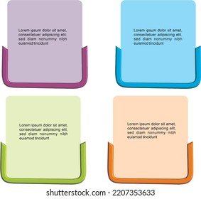 Set Modern Banners Stickers Posters Notepad Stock Vector (Royalty Free ...
