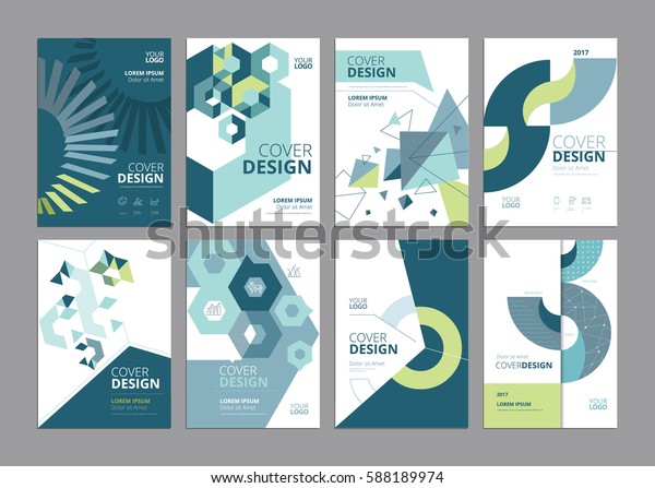 Set Modern Business Paper Design Templates Stock Vector (Royalty Free ...