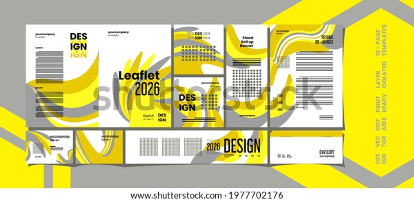 Set Modern Creative Expo Layout Templates Stock Vector (Royalty Free ...