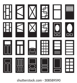 Windows Architecture Elements Flat Icons Isolated Stock Vector (Royalty ...