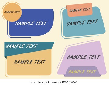 Set Modern Empty Labels Icon Tag Stock Vector (Royalty Free) 2105122061 ...