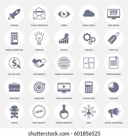 Set Modern Flat Design Icons Internet Stock Vector (Royalty Free ...