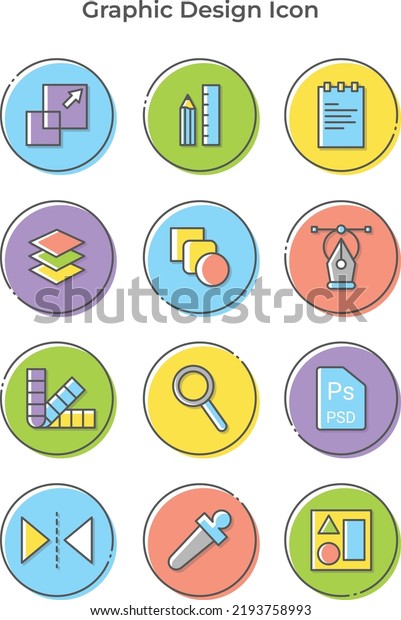 Set Modern Flat Design Icons On Stock Vector (Royalty Free) 2193758993 ...