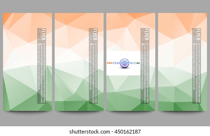 Set Modern Flyers Background Happy Indian Stock Vector (Royalty Free ...