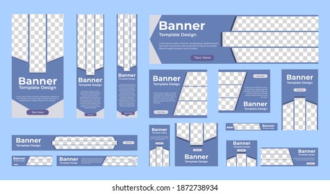 Set Modern Web Banners Standard Size Stock Vector (Royalty Free ...