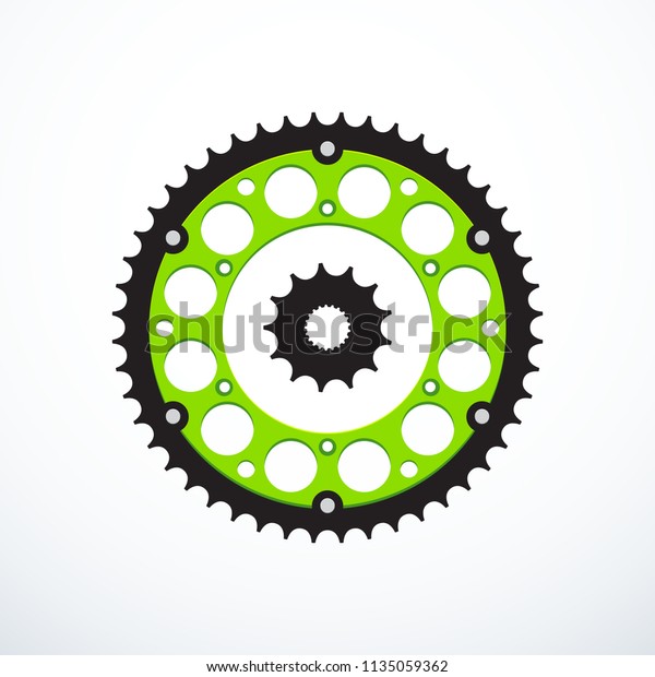 Set Motorcycle Sprockets Vector Illustration Stock Vector (Royalty Free ...
