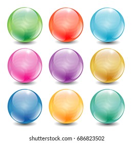 Set Multi Color Round Backgrounds Vector Stock Vector (Royalty Free ...