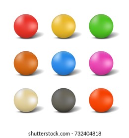 Set Realistic Glass Ball Vector Illustrator Stock Vector (Royalty Free ...