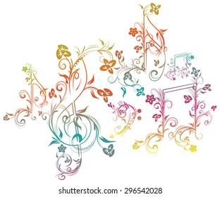 110,964 Floral notes Images, Stock Photos & Vectors | Shutterstock