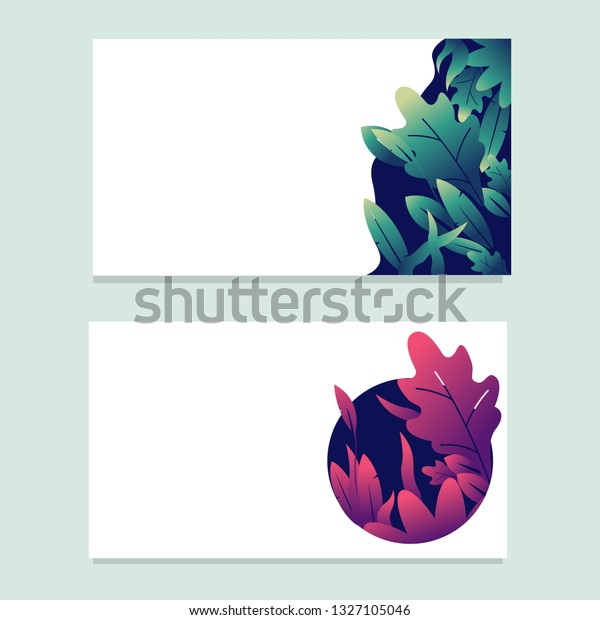 Set Nature Concept Background Vector Illustration Stock Vector (Royalty ...