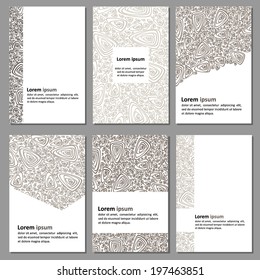 Set Neutral Business Cards Vector Stock Vector (Royalty Free) 197463851 ...