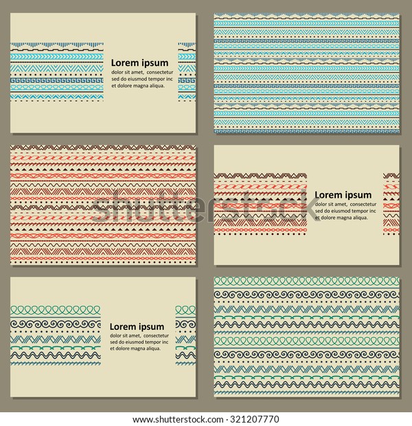 Set Neutral Business Cards Vector Stock Vector (Royalty Free) 321207770 ...