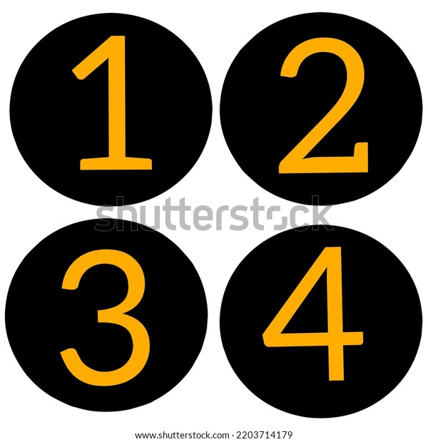 Set Number Icon Design Counting Number Stock Vector (Royalty Free ...