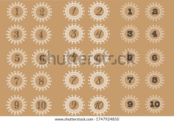 Set Number Icon Illustrations Stock Vector (Royalty Free) 1747924850 ...