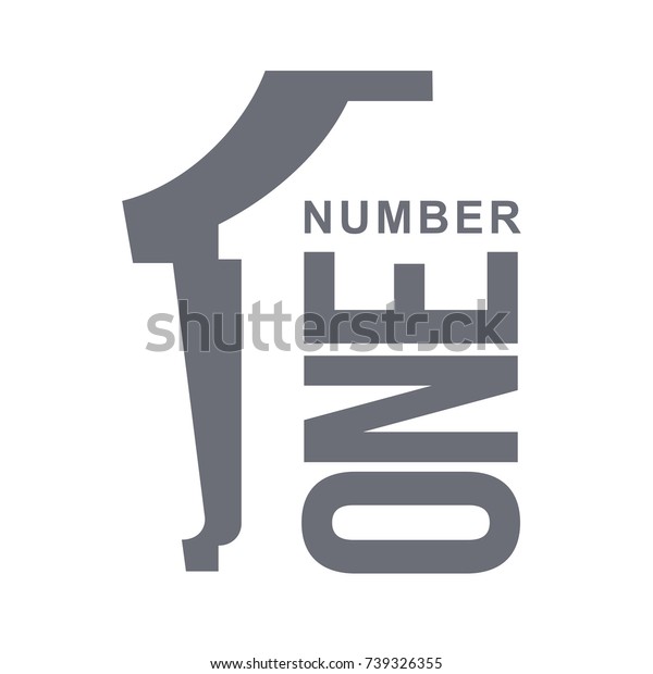 Set Number One Logo Templates Two Stock Vector (Royalty Free) 739326355 ...