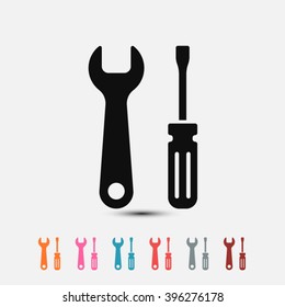 Set Black Tools Vector Icon Stock Vector (Royalty Free) 396276178 ...
