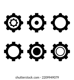 Set Og Black Gears Option Icon Stock Vector (Royalty Free) 2209949079 ...