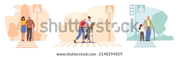 434 imágenes de Helping elderly cross the road - Imágenes, fotos y ...