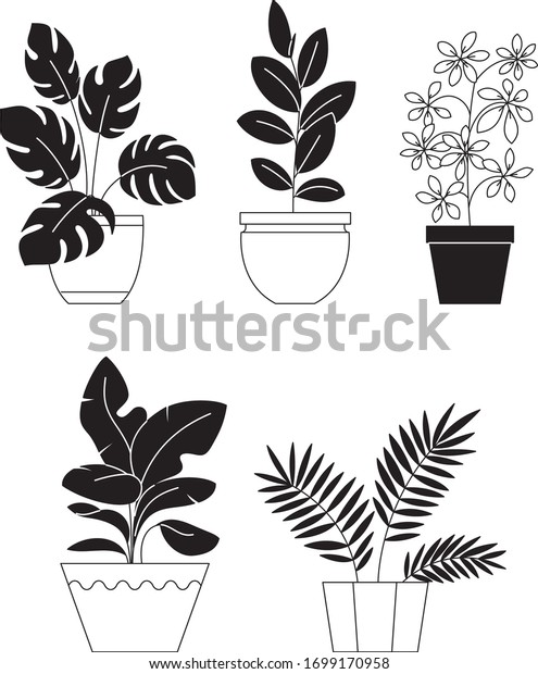 Set One Color Line Illustrations Different Stock Vector (Royalty Free ...