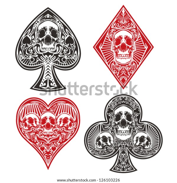 1,986 Card Suits Tattoo Images, Stock Photos & Vectors | Shutterstock