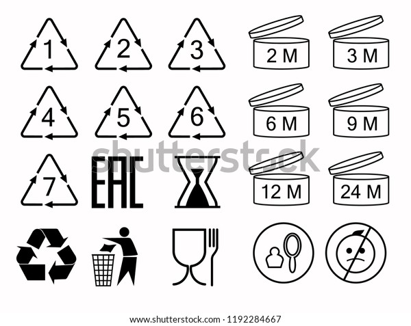 Set Packing Symbol Icons Stock Vector (Royalty Free) 1192284667 ...