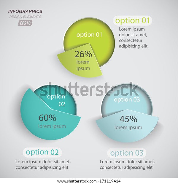 Set Paper Charts Presentation Numerical Data Stock Vector (Royalty Free ...