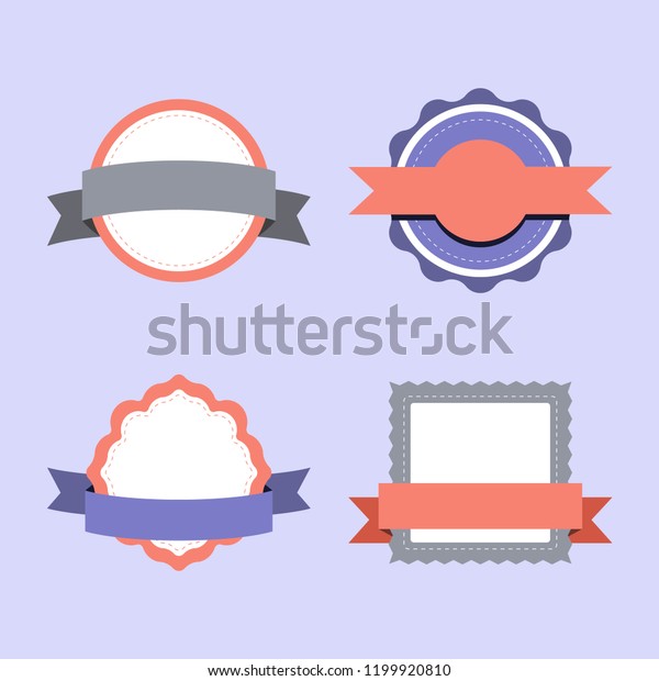 Set Pastel Badge Design Vectors Stock Vector (Royalty Free) 1199920810 ...