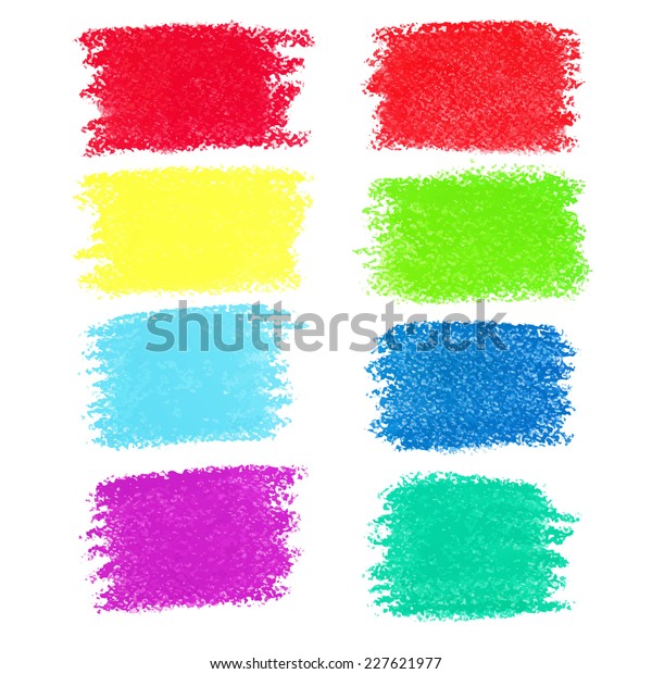 Set Pastel Crayon Spots Isolated On 库存矢量图（免版税）227621977 | Shutterstock