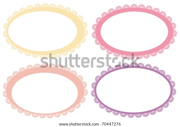 Set Pastel Frames Stock Vector (Royalty Free) 70447276 | Shutterstock