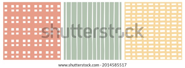 Set Pastel Red Green Yellow White Stock Vector (Royalty Free ...