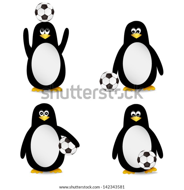 Set Penguins Ball Stock Vector (Royalty Free) 142343581 | Shutterstock