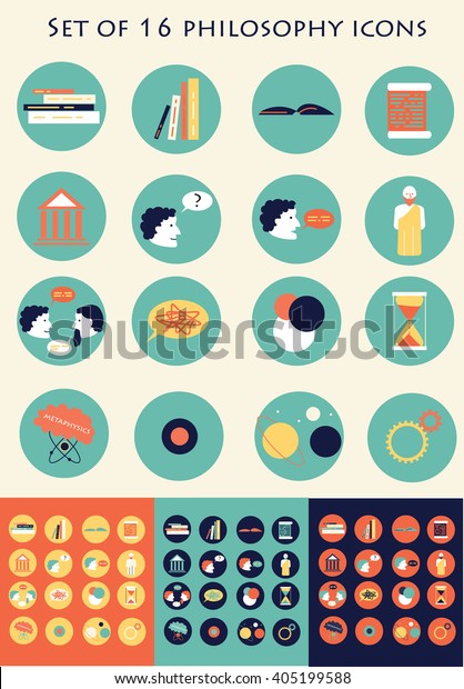 Set of philosophy icons