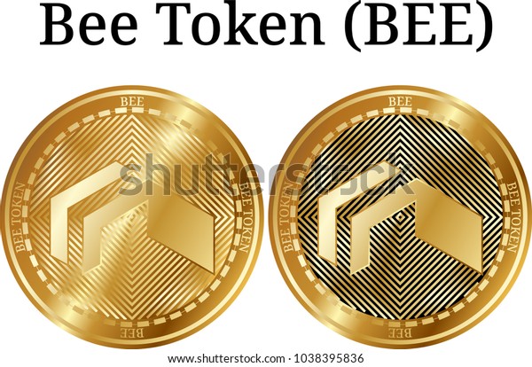 Set Physical Golden Coin Bee Token Stock Vector (Royalty Free ...