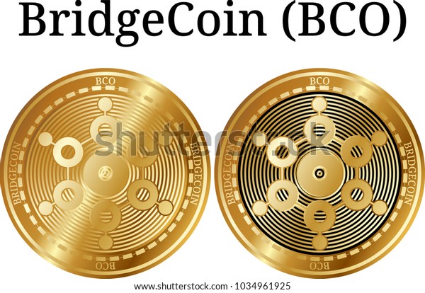 Set Physical Golden Coin Bridgecoin Bco Stock Vector (Royalty Free ...