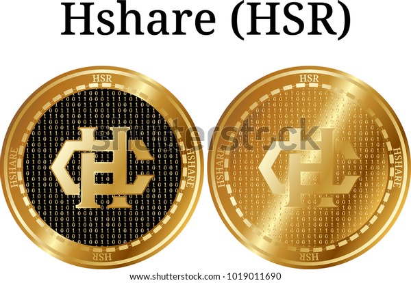 Set Physical Golden Coin Hshare Hsr Stock Vector (Royalty Free ...