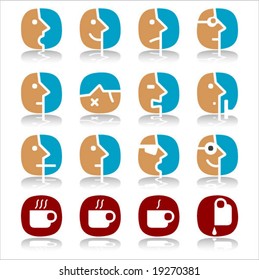 Set Pictograms Icons Stock Vector (Royalty Free) 19270381