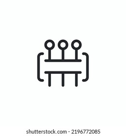 Set Pins Tool Sign Stock Vector (Royalty Free) 2196772085 | Shutterstock