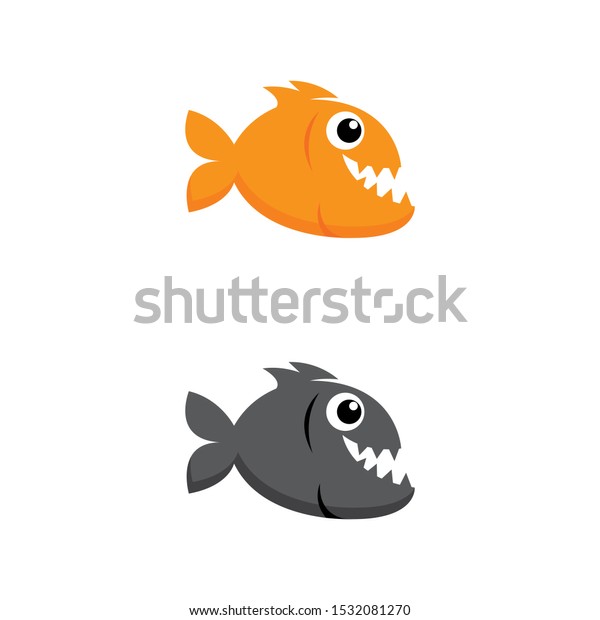 Set Piranha Icons Stock Vector (Royalty Free) 1532081270 | Shutterstock