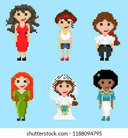 8,795 Pixel art woman Images, Stock Photos & Vectors | Shutterstock